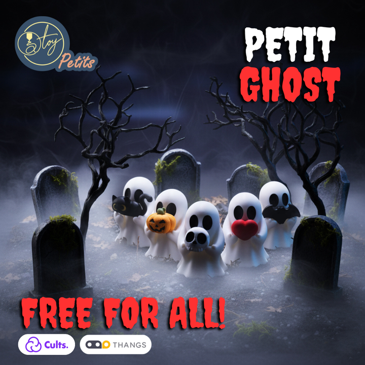 3D Printable Petit Ghost by Atoy